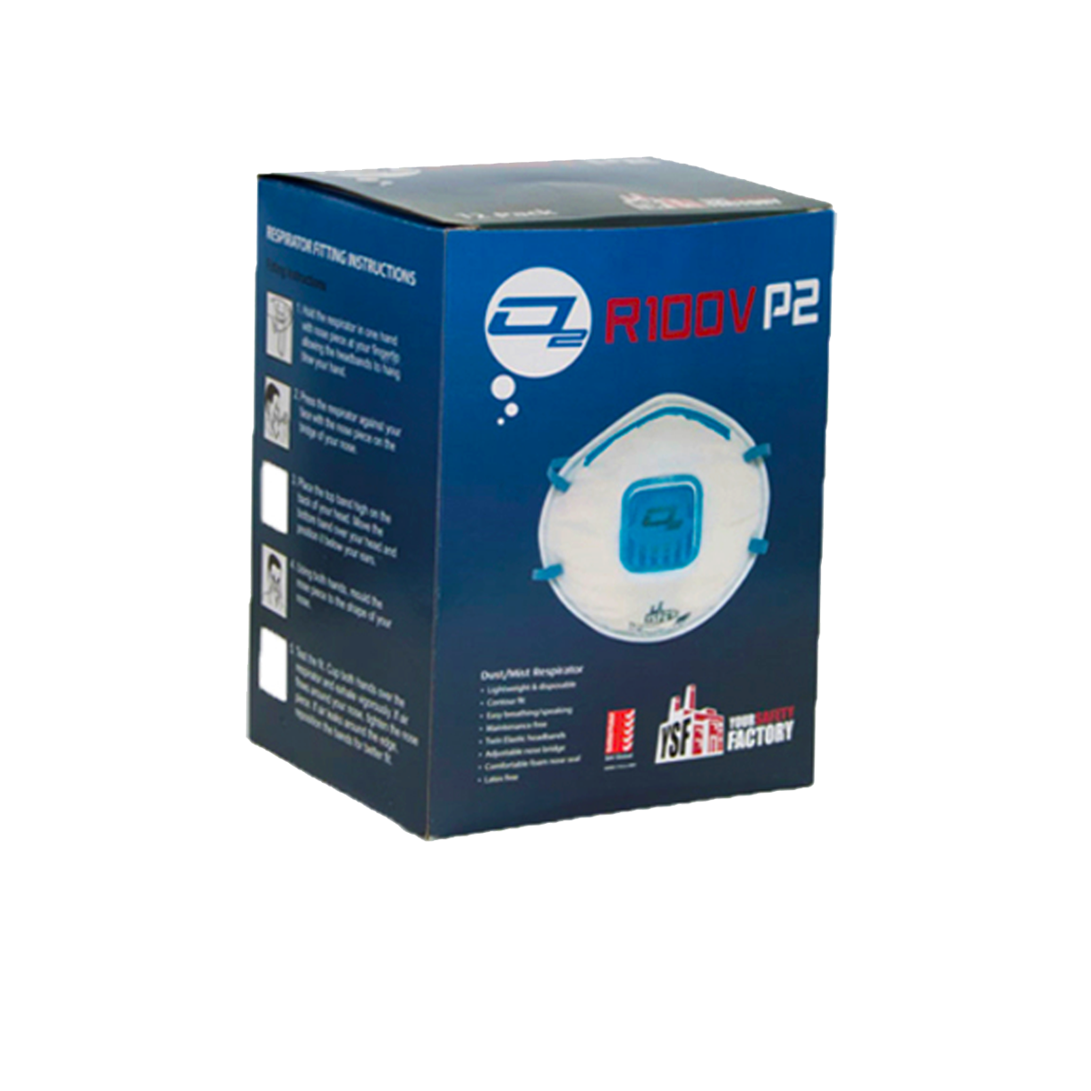 YSF Disposable P2 Valved Masks 12PK R100V – United Safety